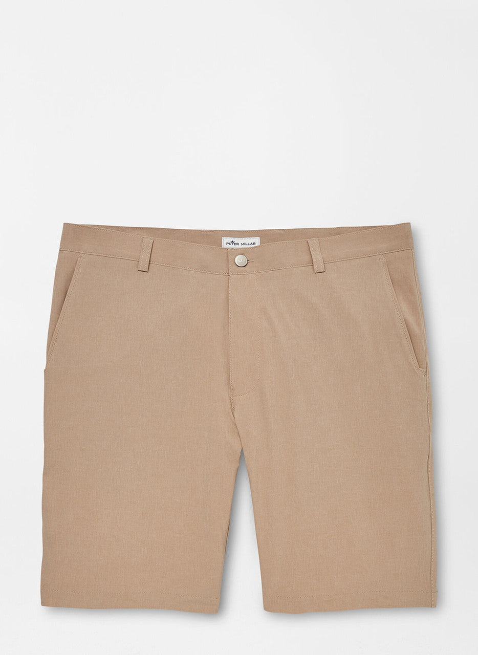 Peter Millar Shackleford Performance Hybrid Short: Beech Wood – Craig Reagin Clothiers - Main