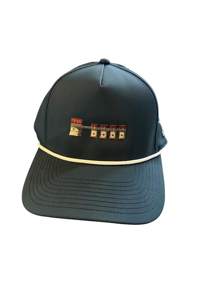 Branded Bills Bare Curved Canvas 5 Panel Rope Lake Murray Dam Towers H ...