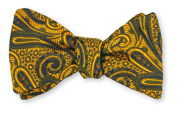 R. Hanauer Gold Chastain Paisley Bow Tie – Craig Reagin Clothiers