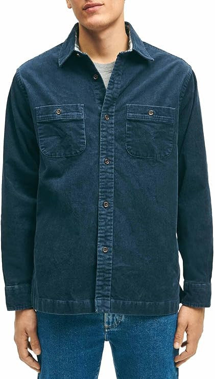 Brooks Brothers 15W Corduroy Shirt Jacket: Outer Space Blue – Craig ...