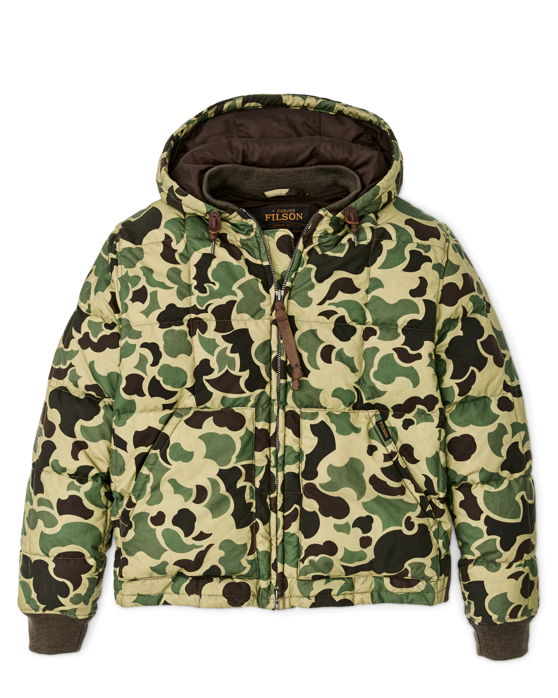 Filson Waxed Down Jacket: Tundra Shrub Camo – Craig Reagin Clothiers