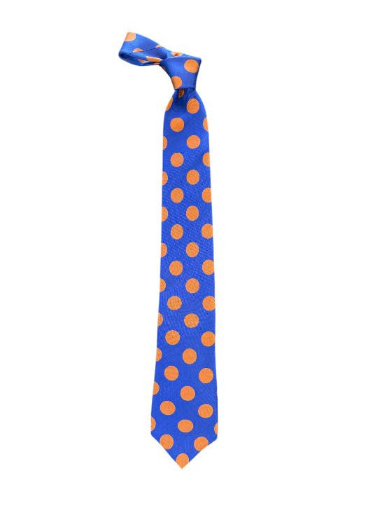 Robert Jensen Rust Big Dot Tie: Blue – Craig Reagin Clothiers