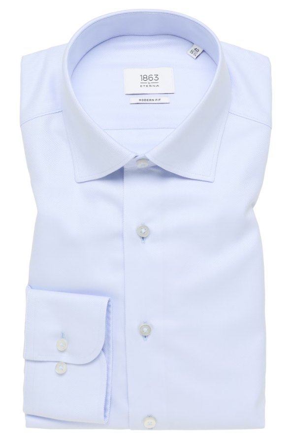 Eterna Slim Fit Royal Twill Cutaway: Light Blue – Craig Reagin Clothiers