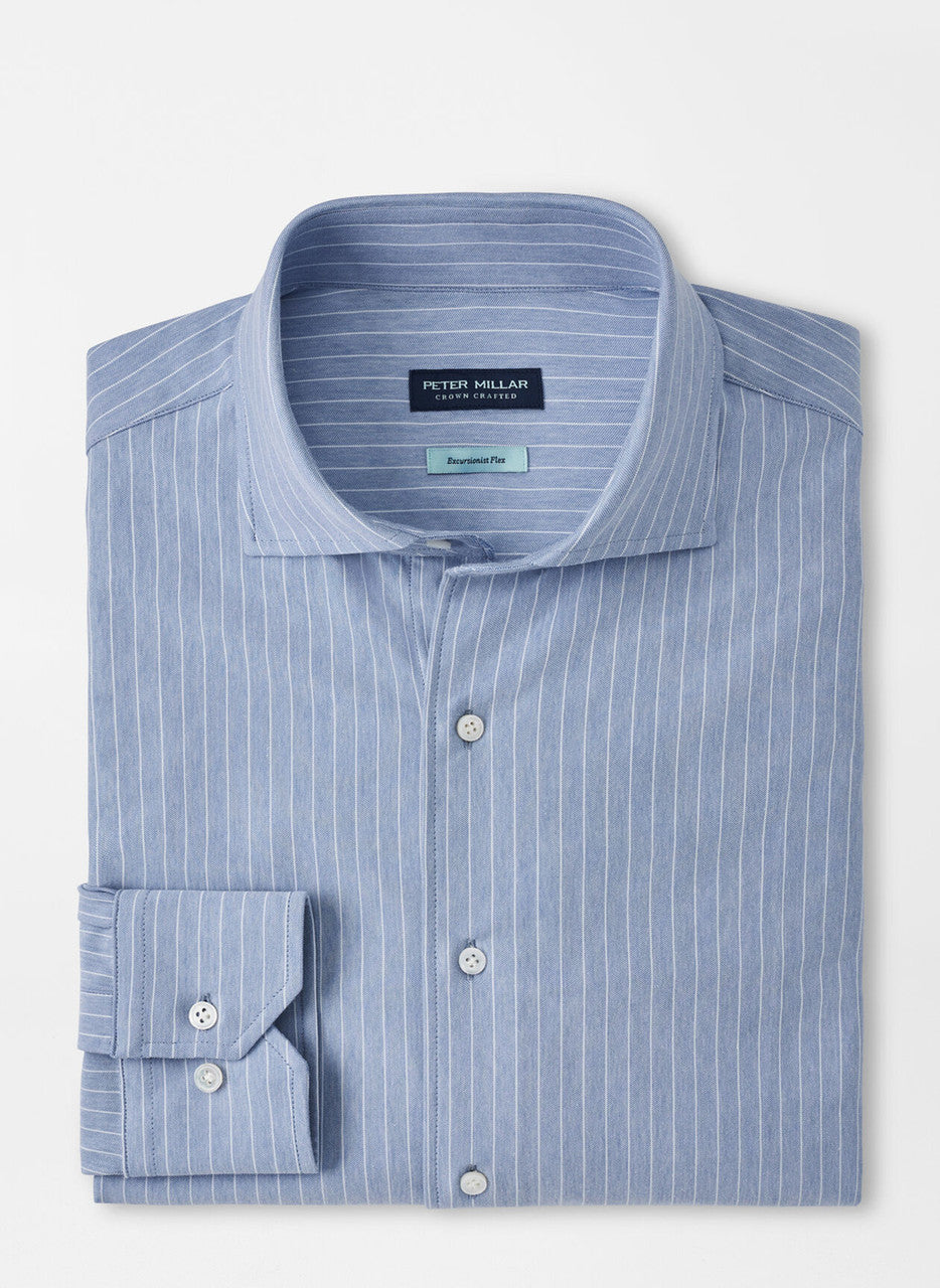 Peter Millar Cosmo Excursionist Flex Sport Shirt: Cascade Blue – Craig ...