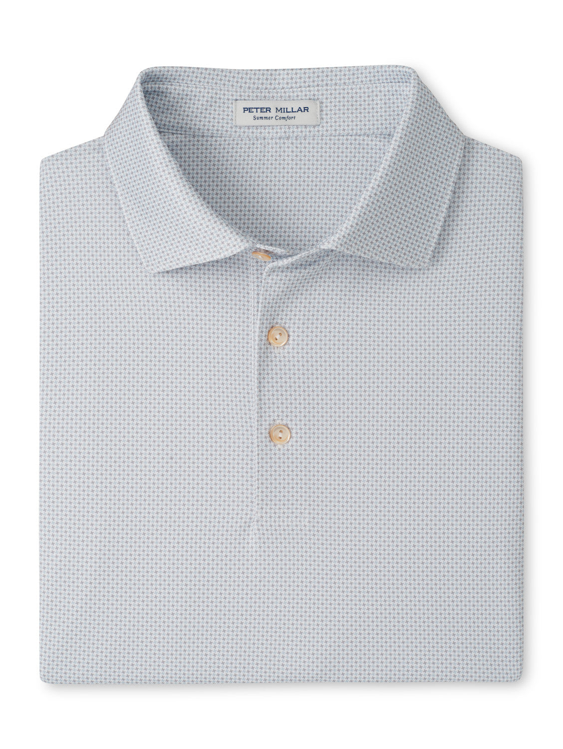 Peter Millar Phoenix Performance Jersey Polo: White/Gale Grey – Craig ...