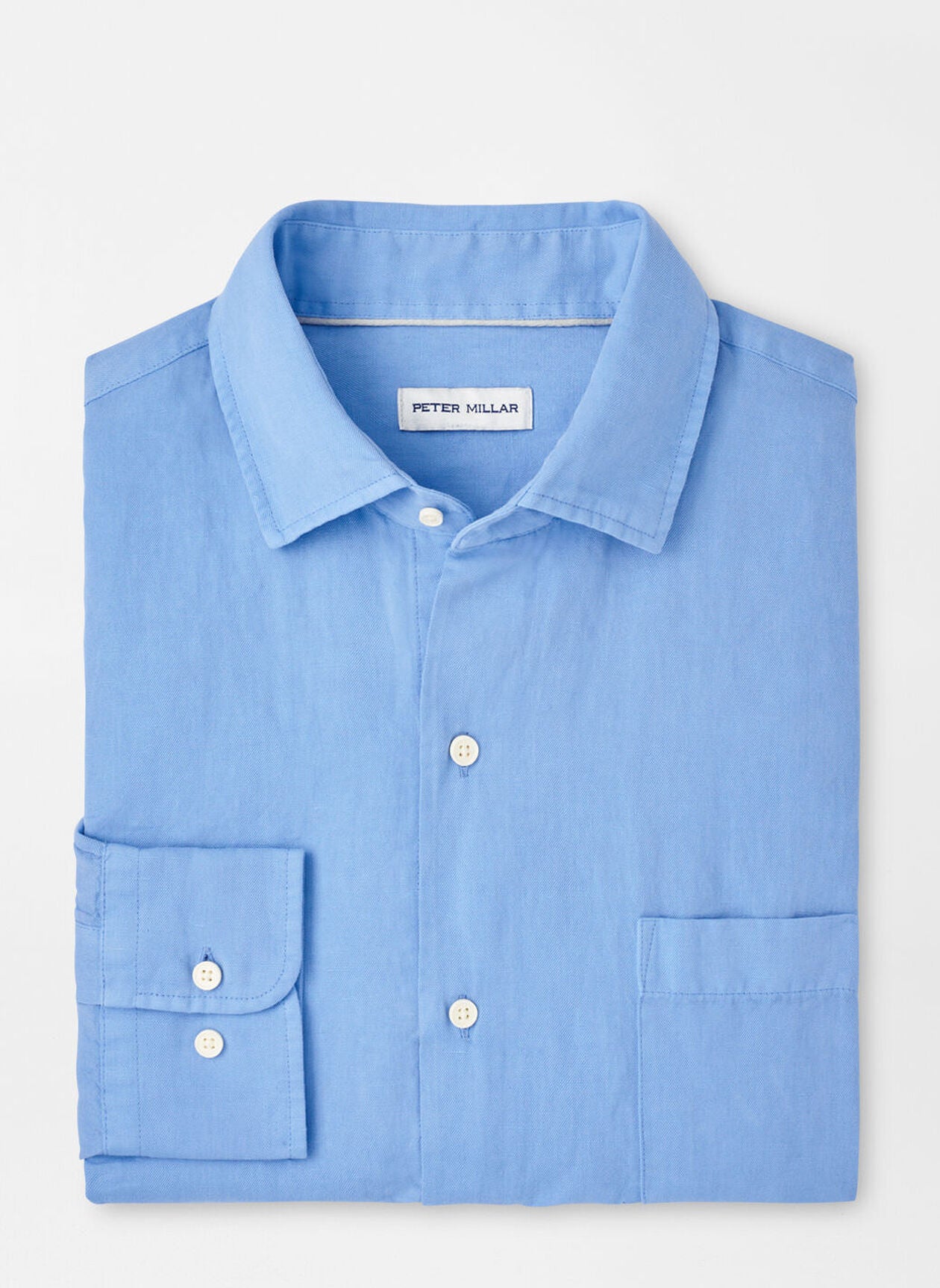 Peter Millar Canal Linen Cotton Shirt: Cottage Blue – Craig Reagin ...