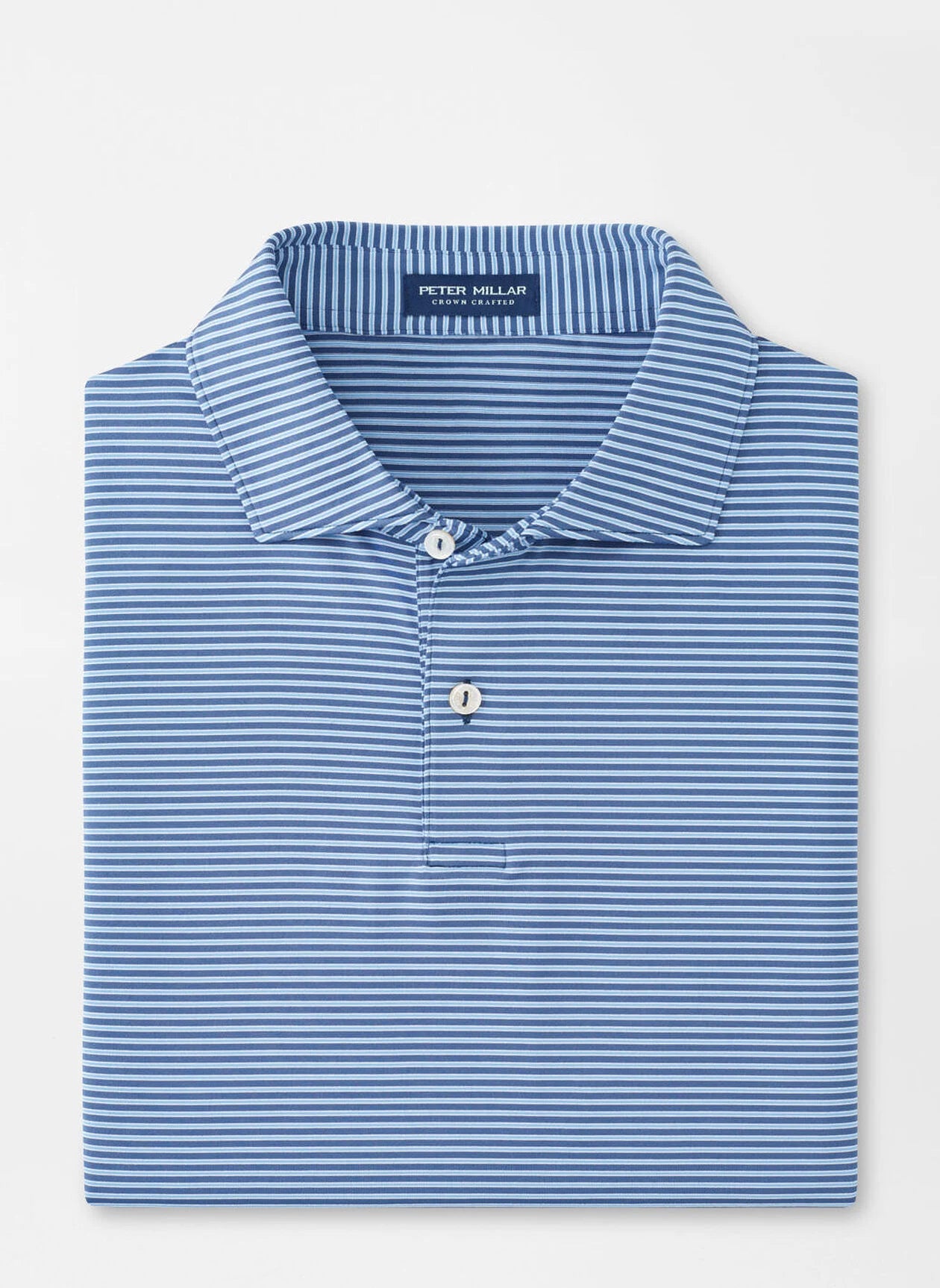 Peter Millar Crown Crafted Ambrose Performance Jersey Polo: Ocean Blue ...