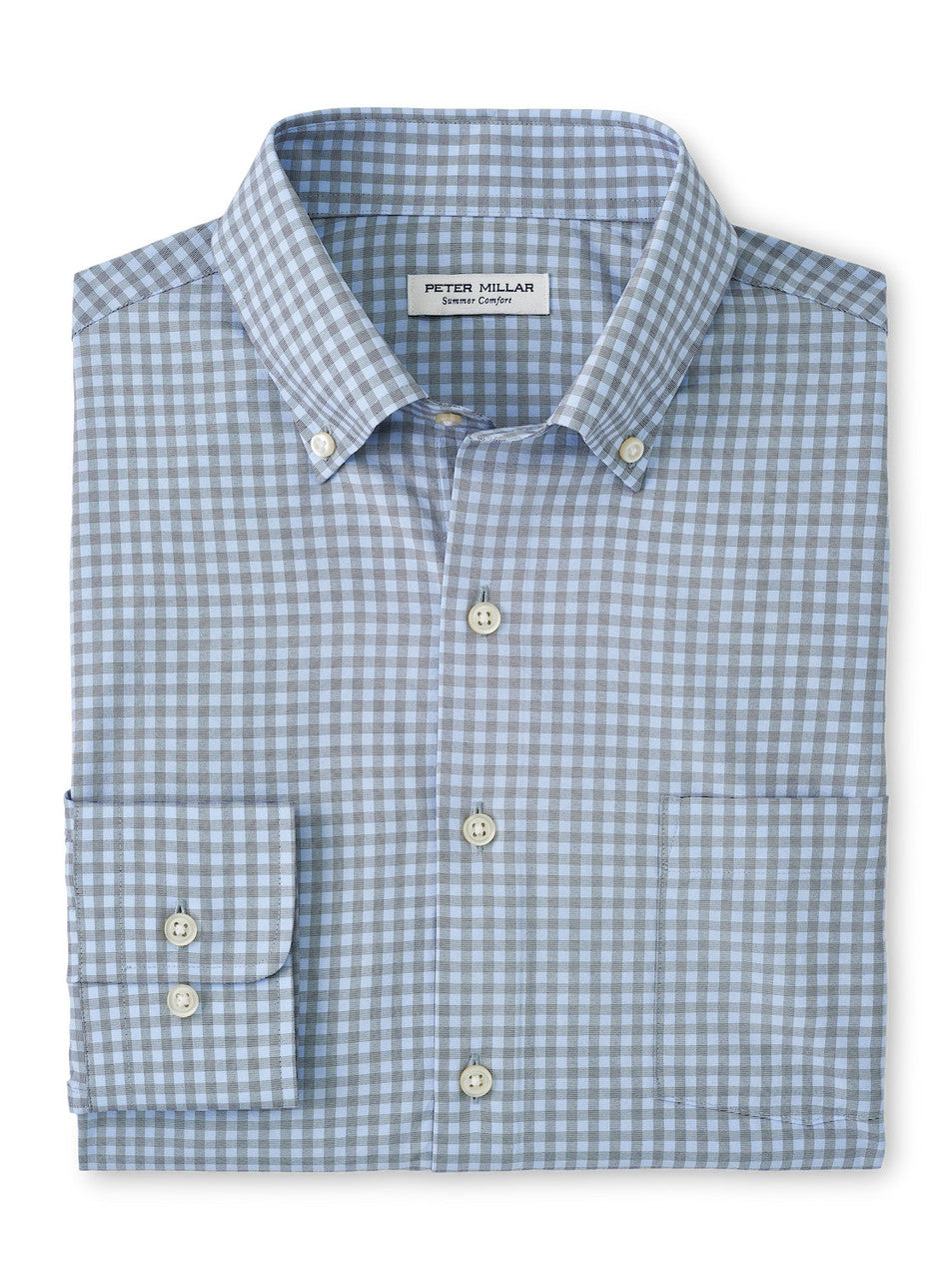Peter Millar Murray Performance Poplin Sport Shirt: Navy – Craig Reagin ...