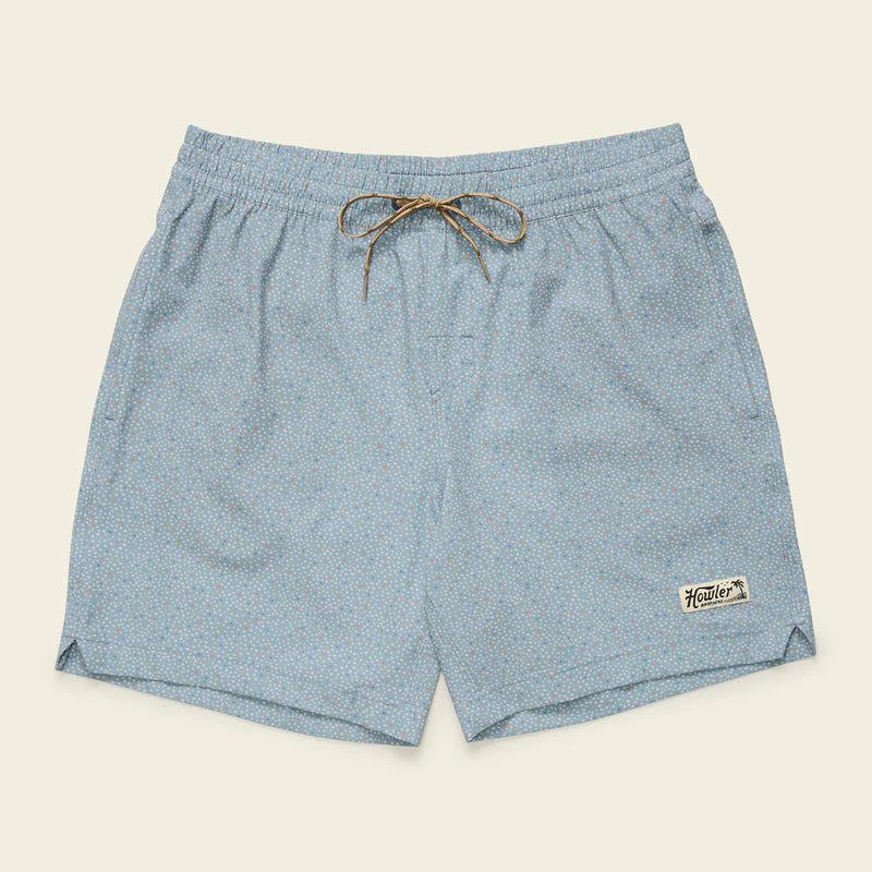 Howler Brothers Deep Set Boardshorts 17" - Lotsa Dots: Pool Blue ...