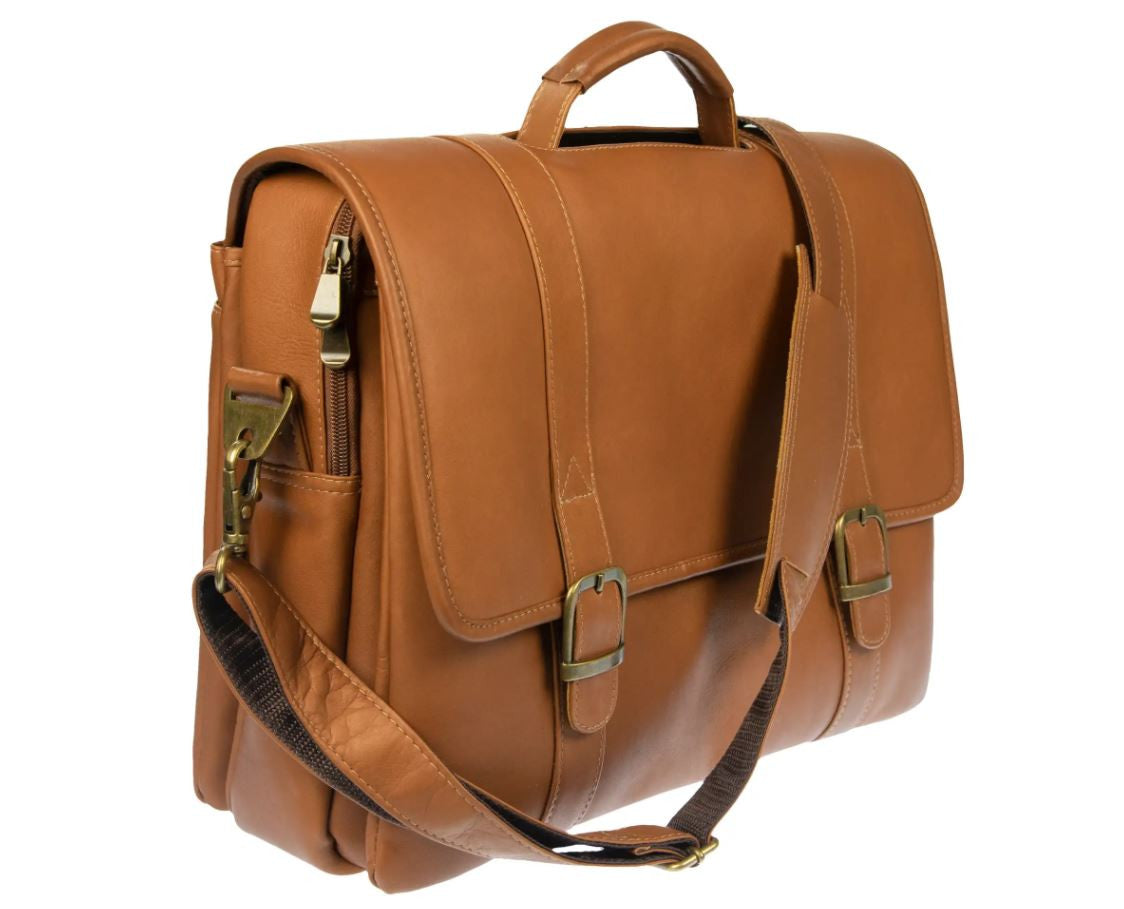 Sarge Leather Jefe: Leather Messenger Briefcase – Craig Reagin Clothiers