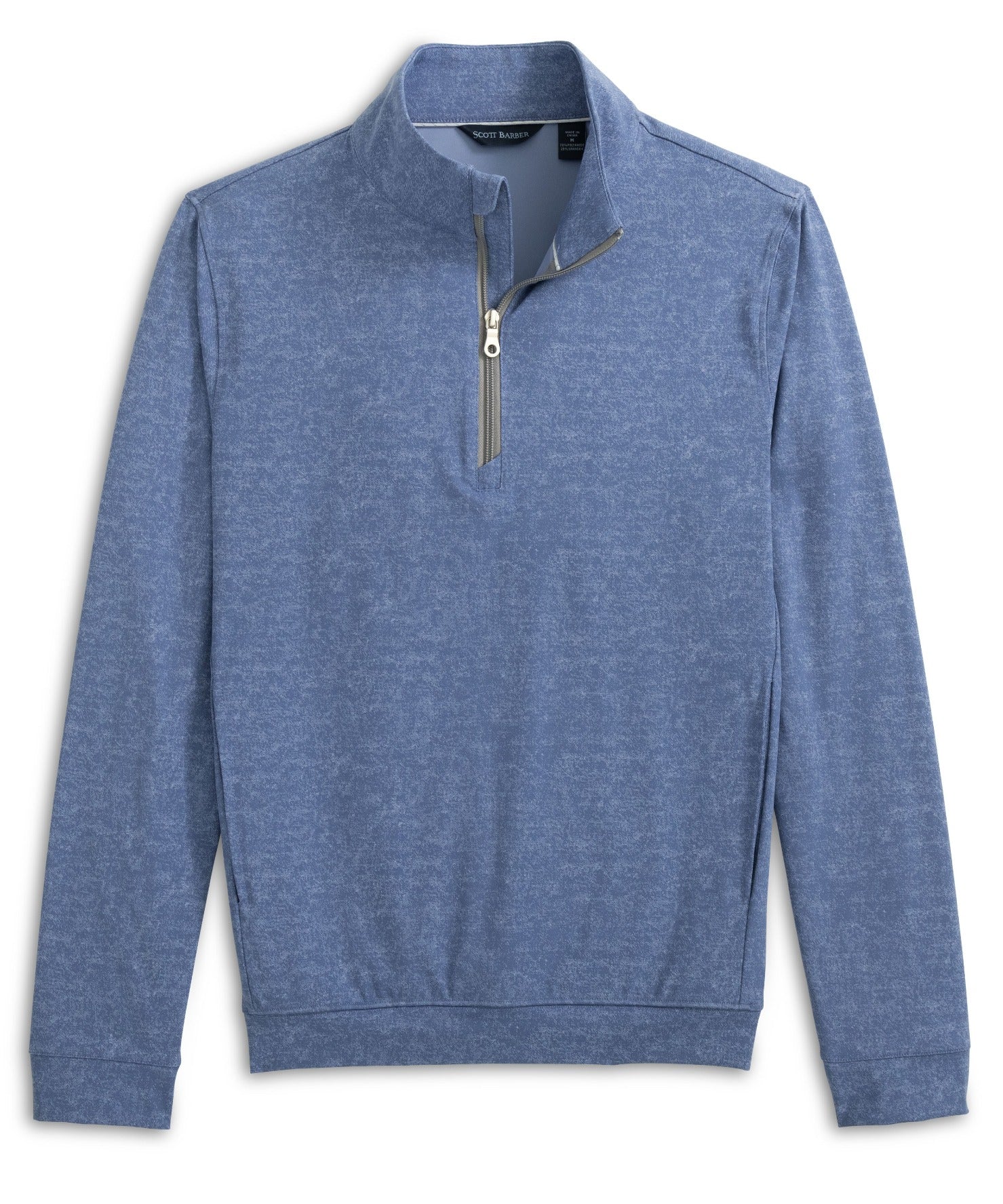 Scott Barber Performance 1/4 Zip Pullover: Denim – Craig Reagin Clothiers