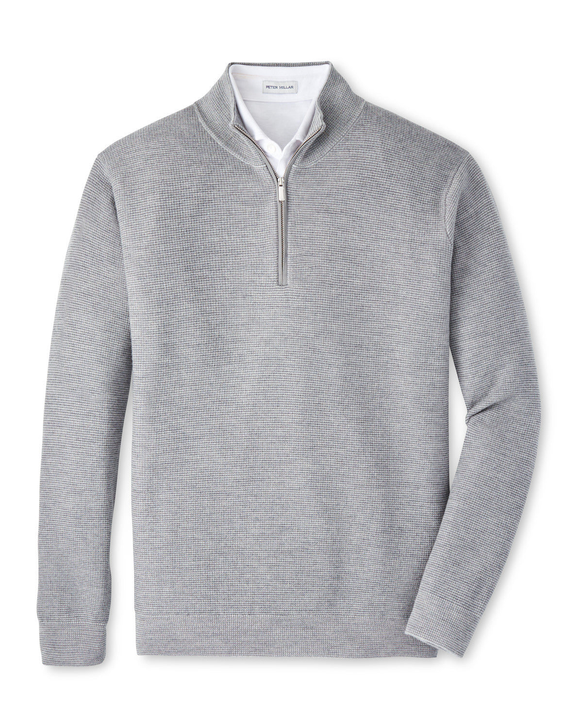 Peter Millar West Quarter-Zip Sweater: British Grey – Craig Reagin ...