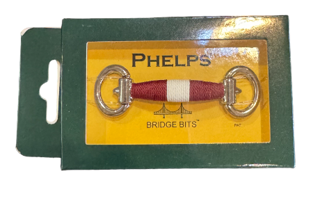 T.B. Phelps Bar Wrapped Bridge Bit: Marine Blue/White/Marine Blue ...