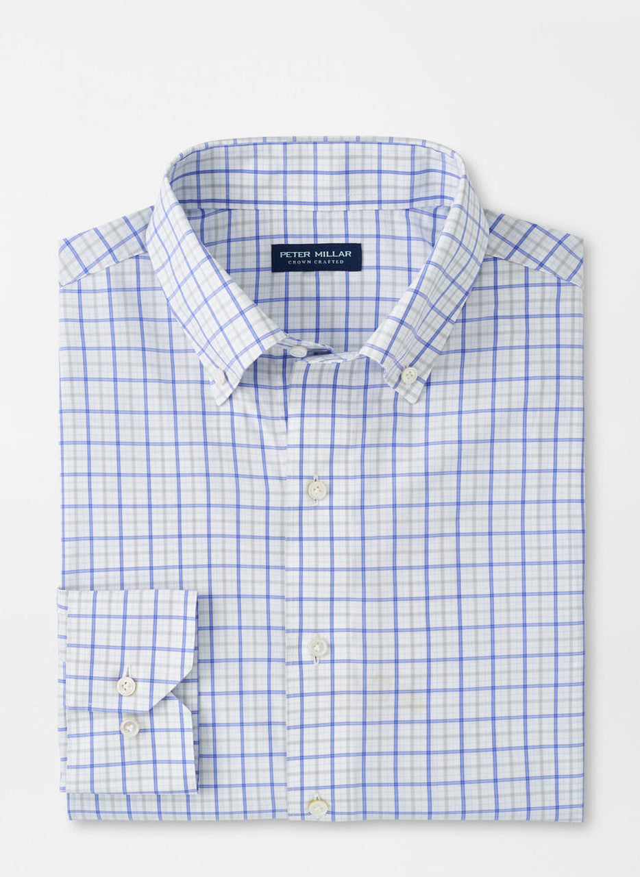 Peter Millar Crown Crafted Moors Performance Poplin Sport Shirt: Elixir ...